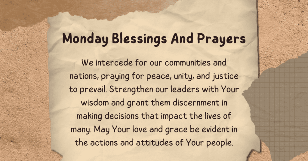 120+ Uplifting Monday Blessings and Prayers: Feel Gods Power