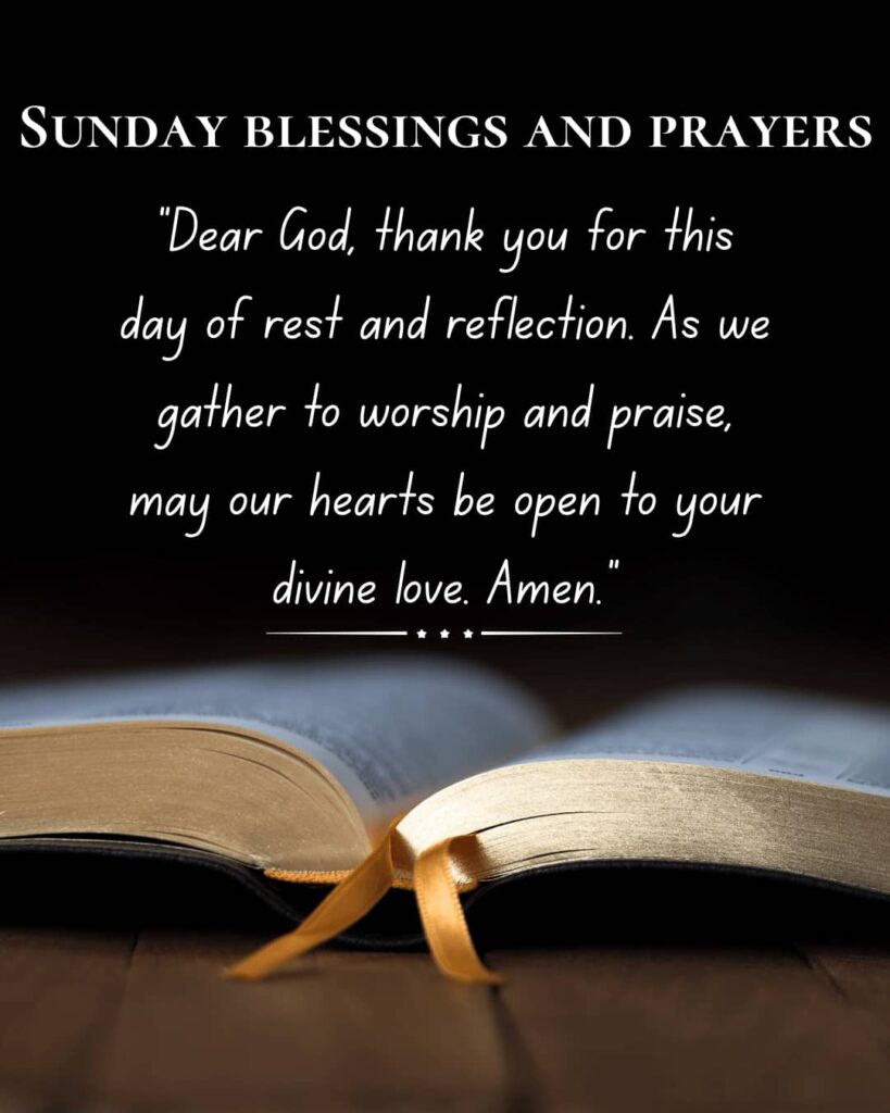 Beautiful Sunday Morning Blessings and Prayers with Images