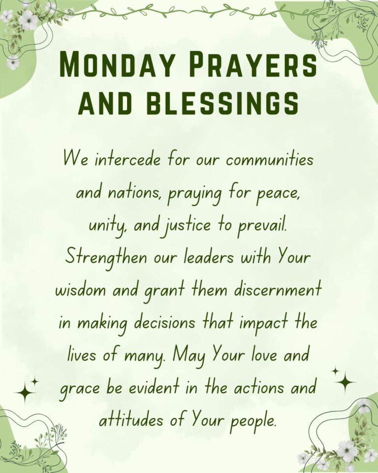 120+ Uplifting Monday Blessings and Prayers: Feel Gods Power