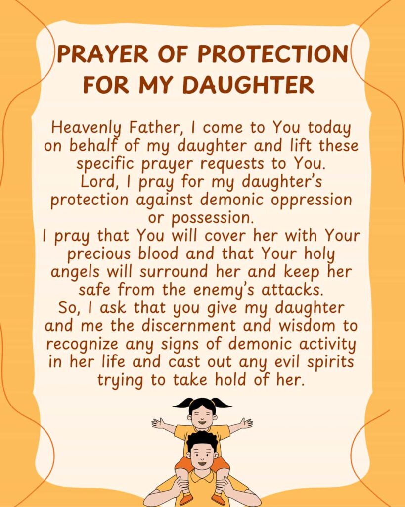 16 Spiritual Warfare Prayers for my Daughter Daily Safety