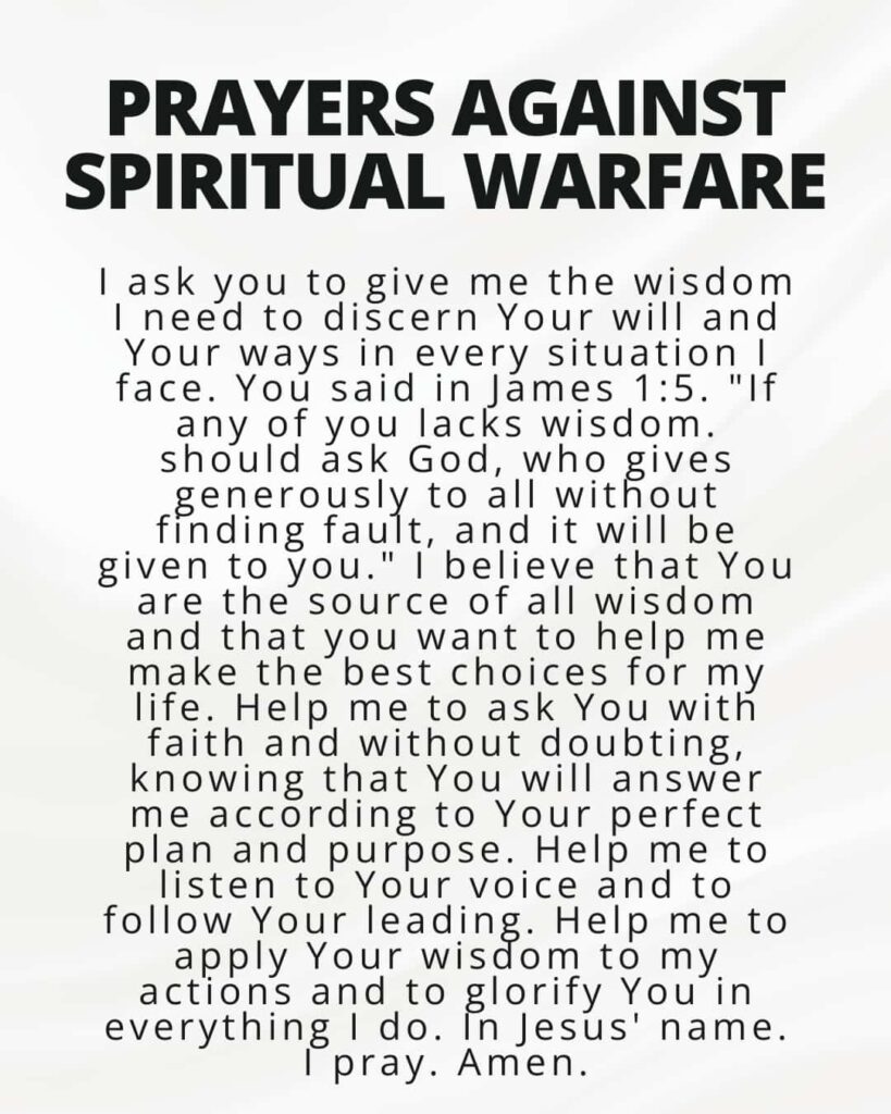 7 Powerful Spiritual Warfare Prayers | Images & Explanation
