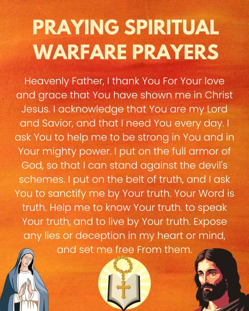 7 Powerful Spiritual Warfare Prayers | Images & Explanation