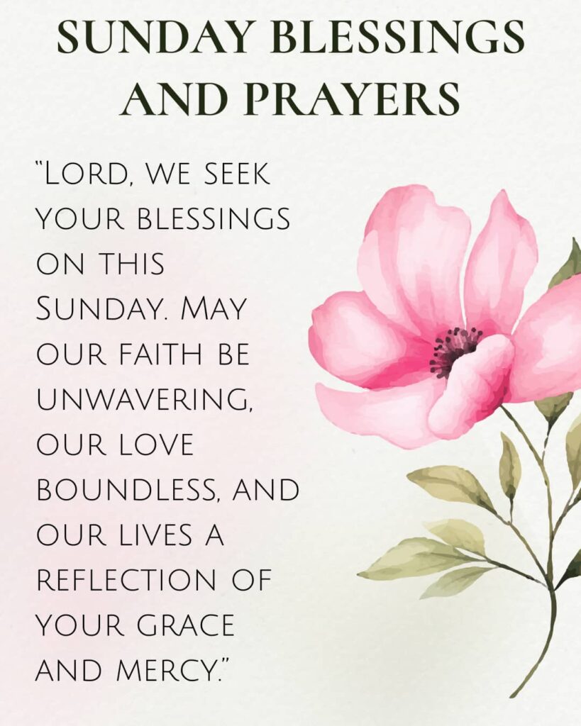 Beautiful Sunday Morning Blessings and Prayers with Images