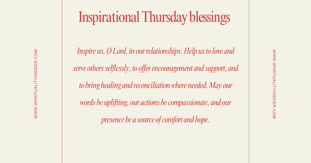 150+ Thursday Blessings and Prayers for God's Guidance & Joy