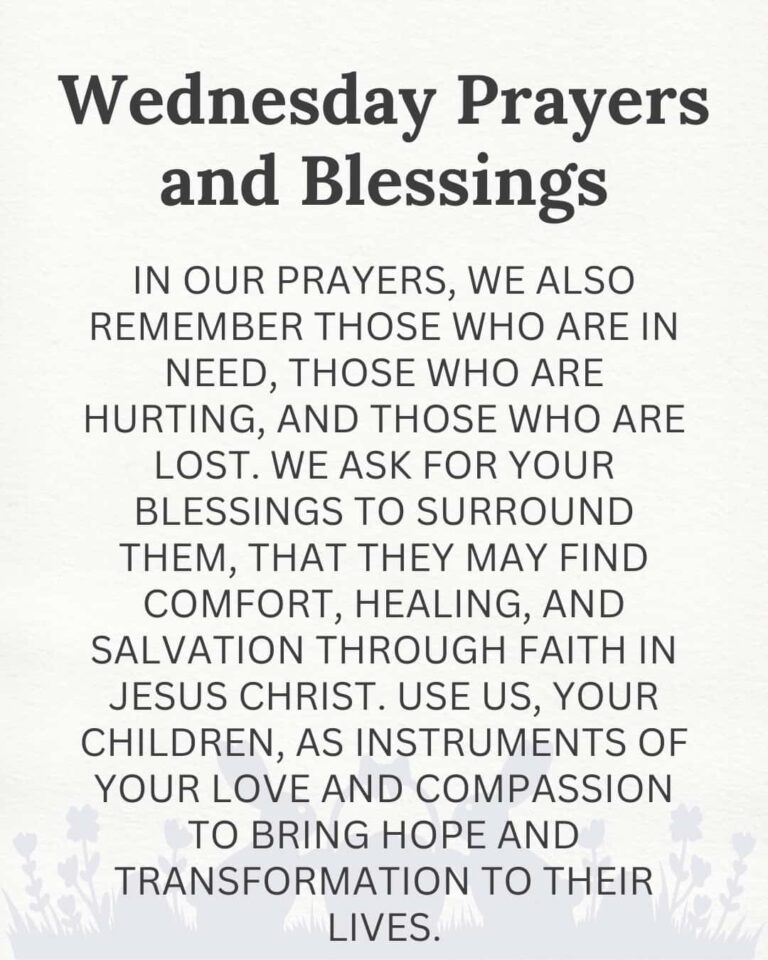 150+ Wednesday Blessings and Prayers | Updated New images