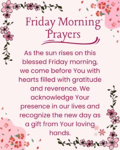 100+ Sacred Friday Blessings and Prayers For Divine Guidance