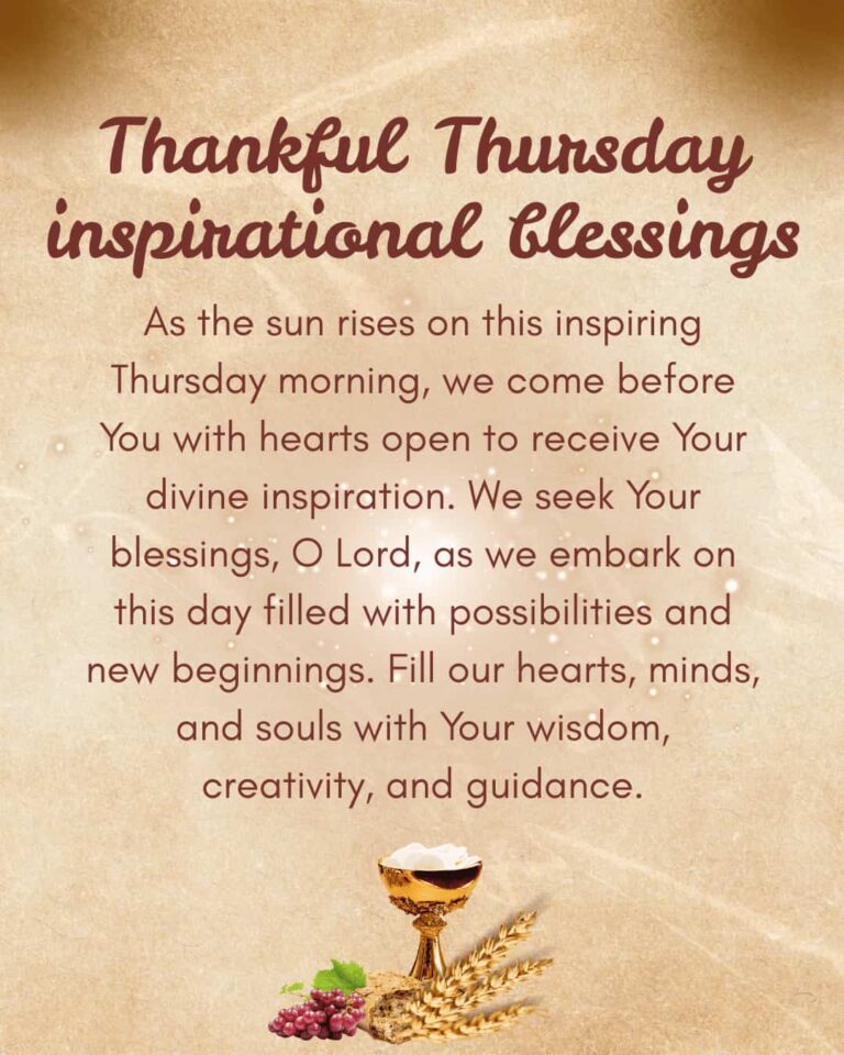 150+ Thursday Blessings and Prayers for God's Guidance & Joy