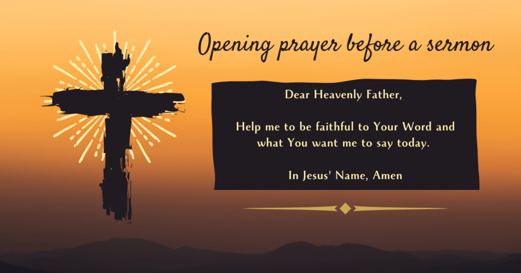 16 Short Opening Prayer Before a Sermon: Examples & Tips