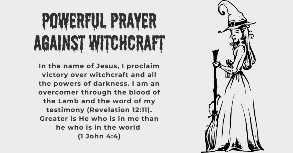 50+ Prayers Against Witchcraft | Biblical Prayer Free Images