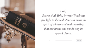 Original Prayers For Illumination (Based on Holy Scripture)