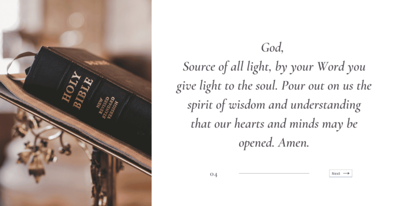 Original Prayers For Illumination (Based on Holy Scripture)