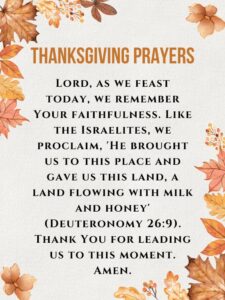 50+ Thanksgiving Prayers and Blessings | Original Scriptures